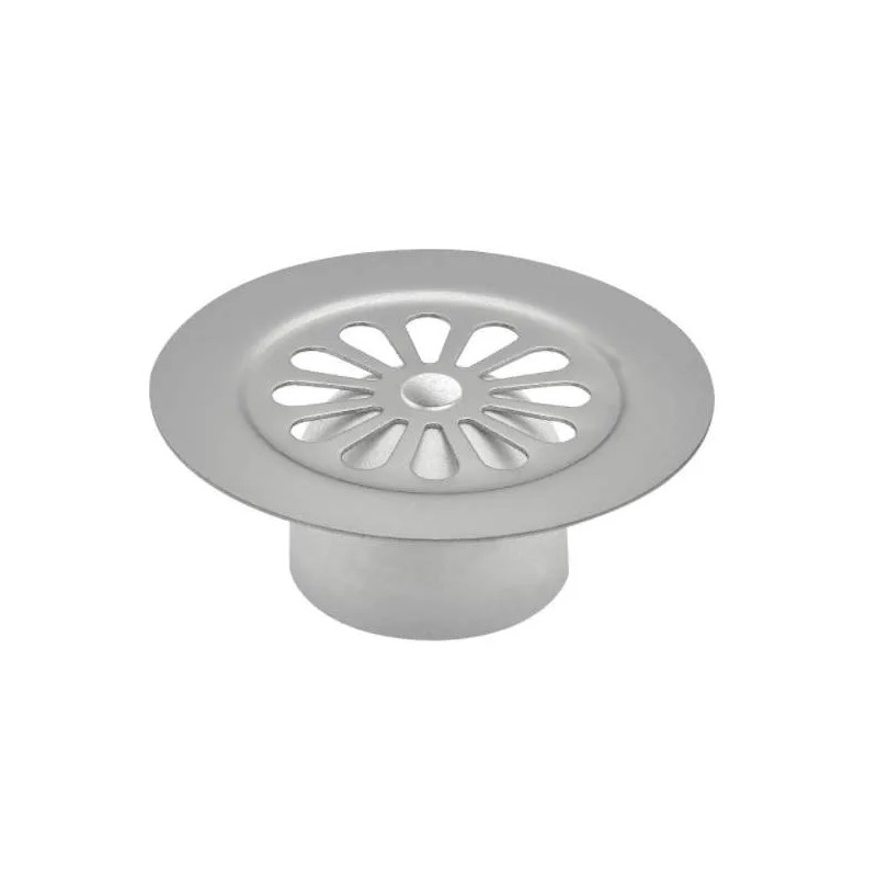 Grille cloche inox diamètre 85 pour bonde sortie verticale