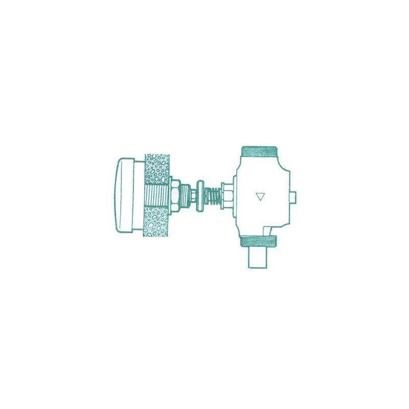 Flush-mounted wall-mounted timer valve Eclair PRESTO 13121