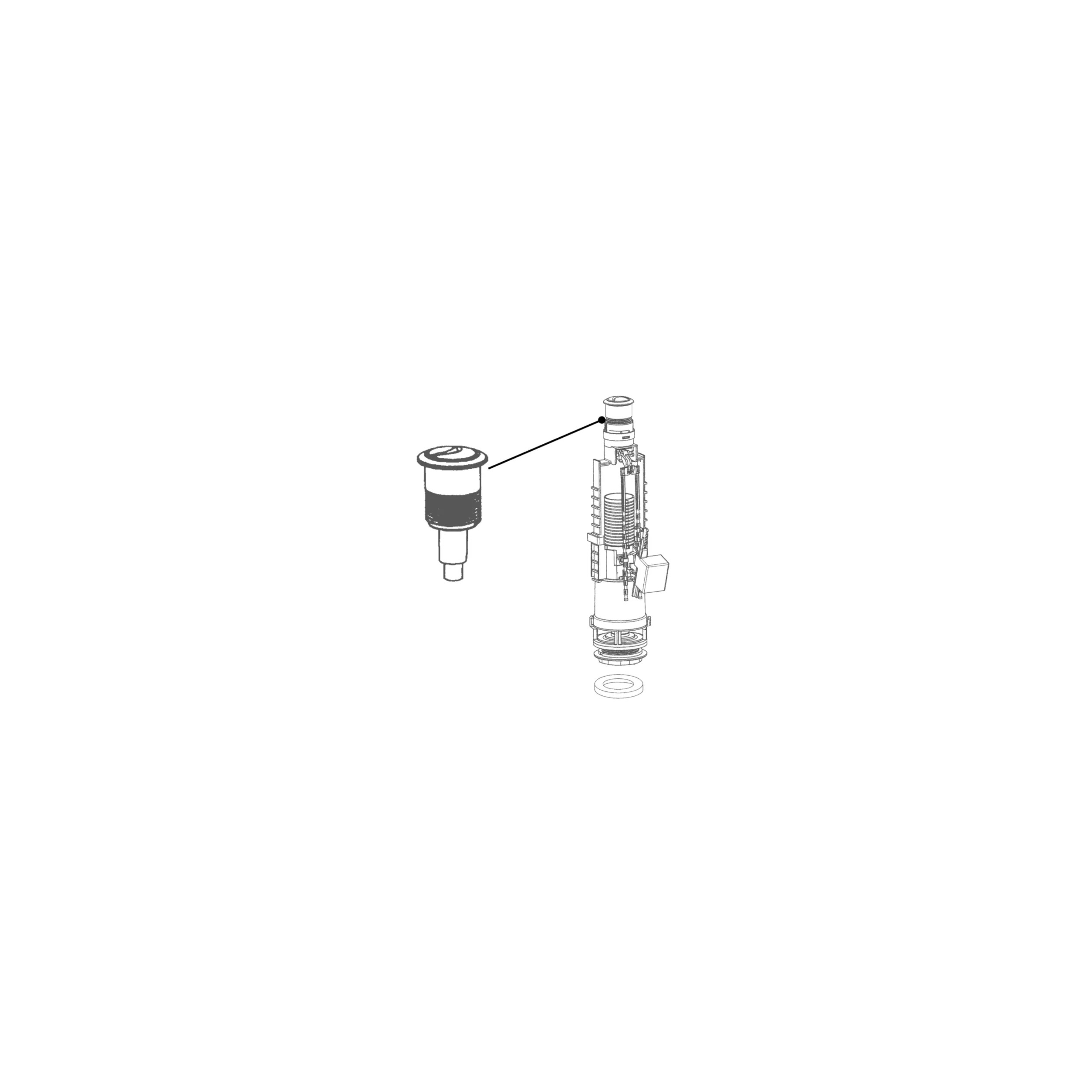 Optima 49 SIAMP Skipper 34455009 Bouton Poussoir 45 Chromé Bouton ...