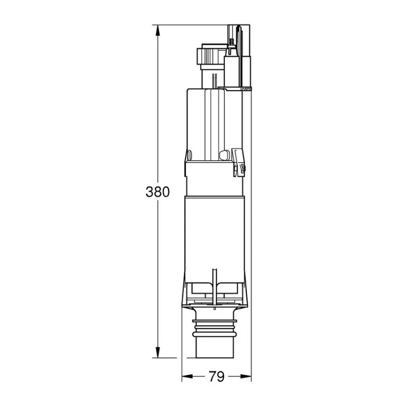 Mécanisme de chasse pneumatique WC encastré GROHE 42253000