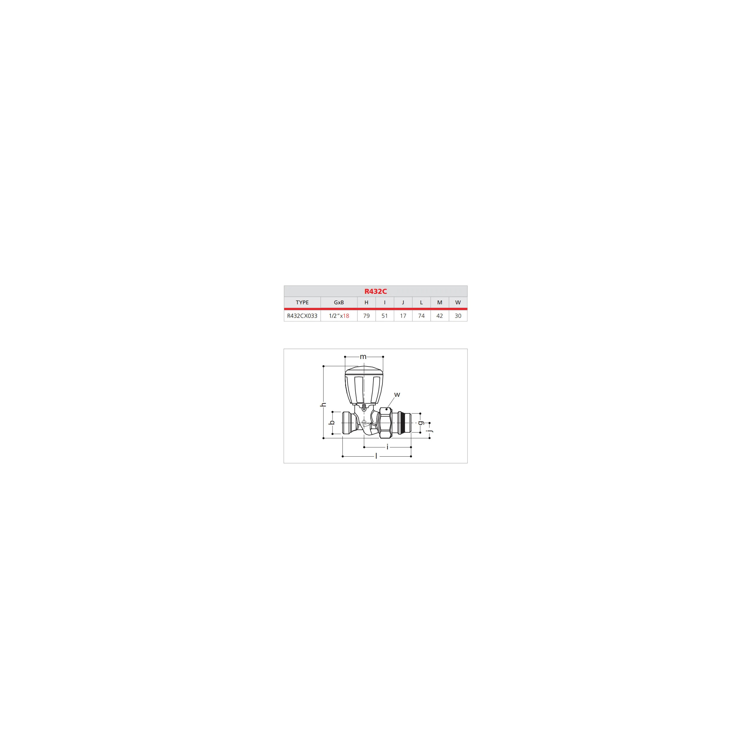 Giacomini R432CX033 straight micrometric tap