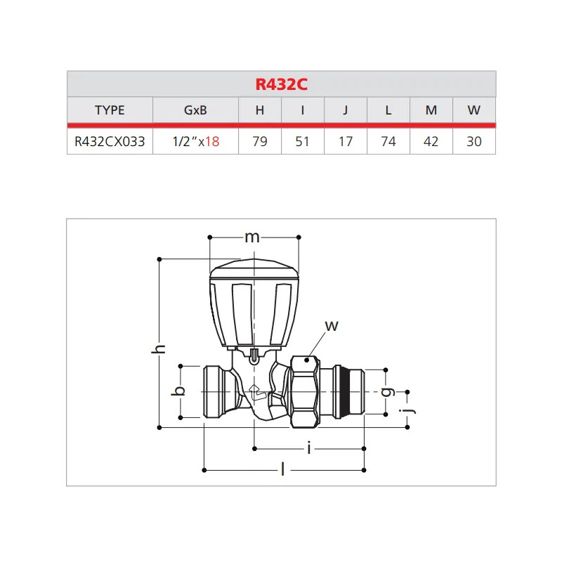 Giacomini R432CX033 straight micrometric tap