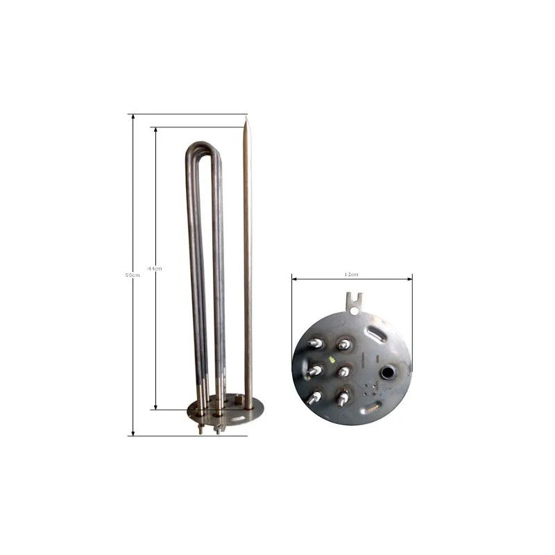 RHONELEC immersion heater (without anode or gasket) - 5000W