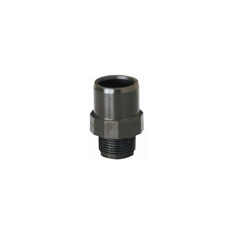 PVC HTA male threaded end with stainless steel reinforcement 50/63 X 40*49