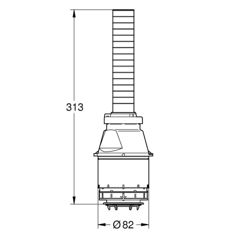 Mécanisme de chasse WC GROHE DAL universelle Servo 43486000