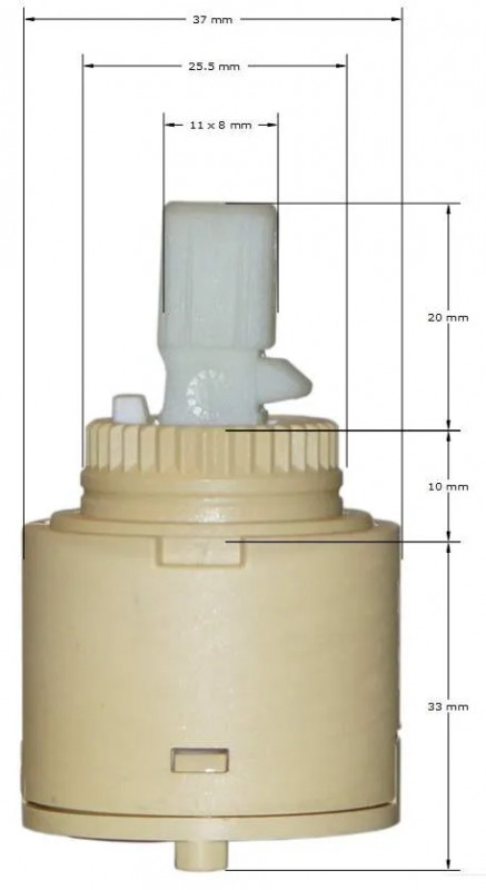 Roca cartridge model Lanta, Atlas, diameter 37 mm AG0110607R