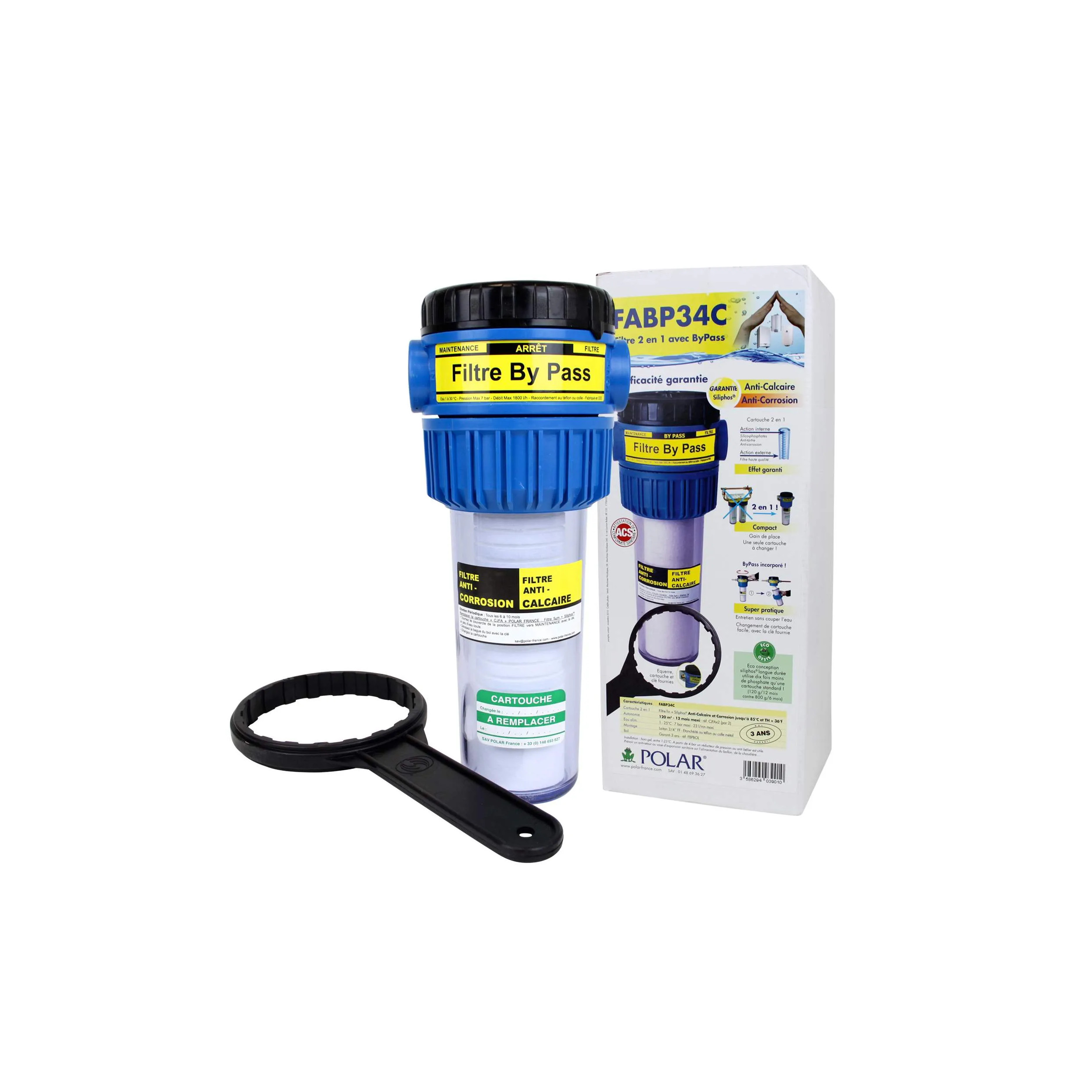 FBP34C Mud filter in 3/4" with by-pass POLAR FBP34C