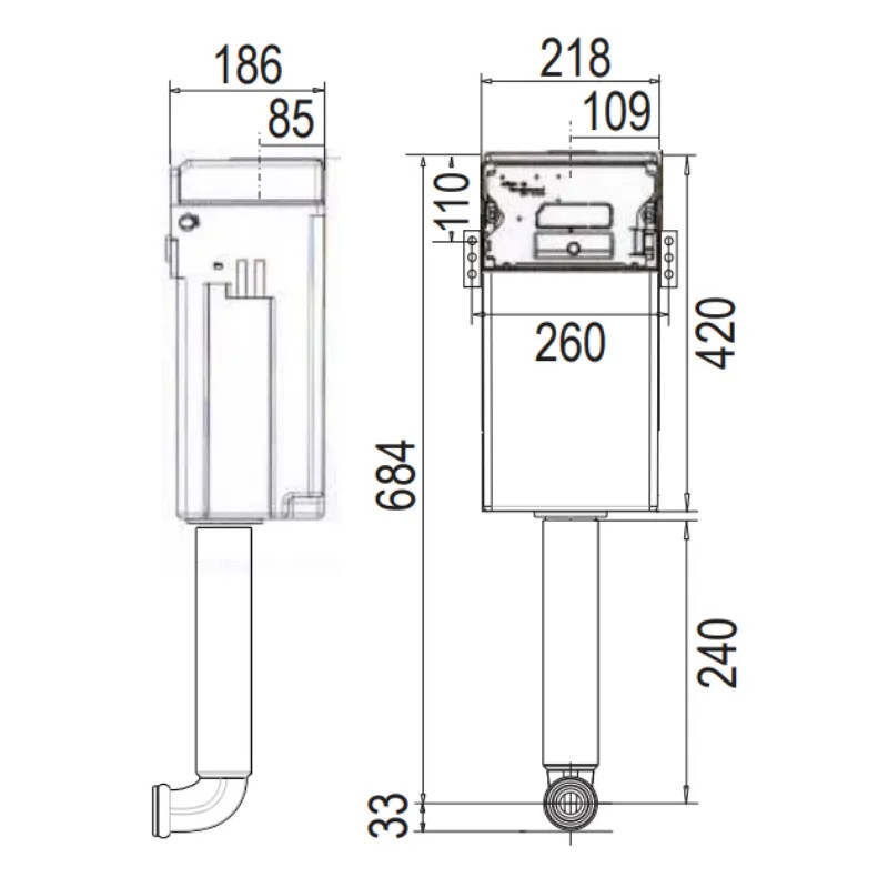 Mechanical CESAME tank for installation