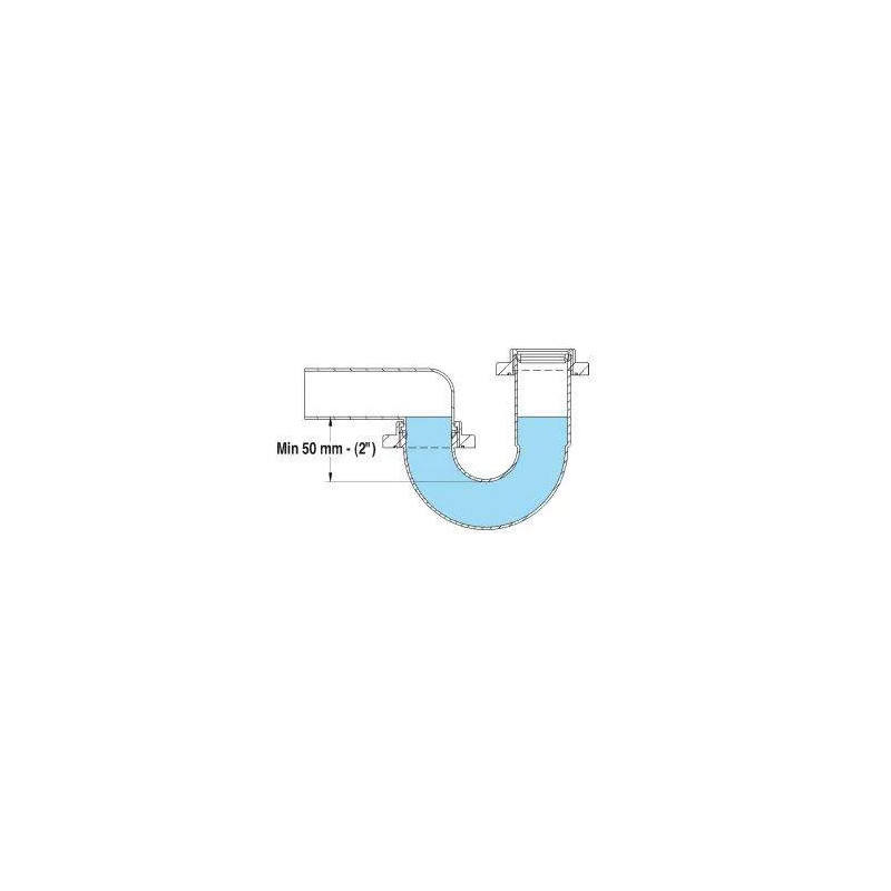 Siphon 'TUBE' for collective sinks with LIRA 5133.092