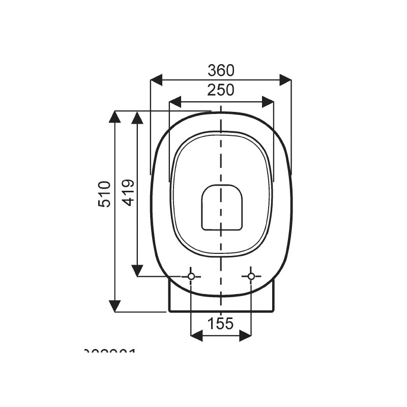 ALLIA Naos toilet seat, GINORI 500 Well, white