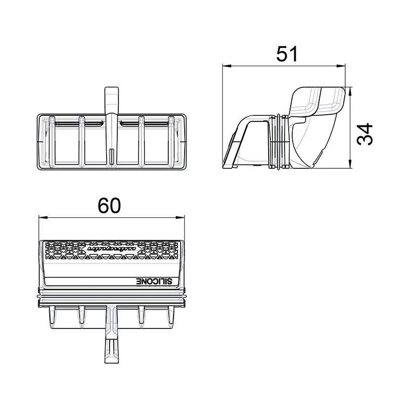 Membrane and filter for WIRQUIN 30723382 shower tray drain