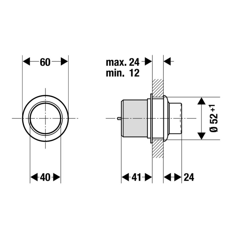 White push button for SCHWAB pneumatic tank