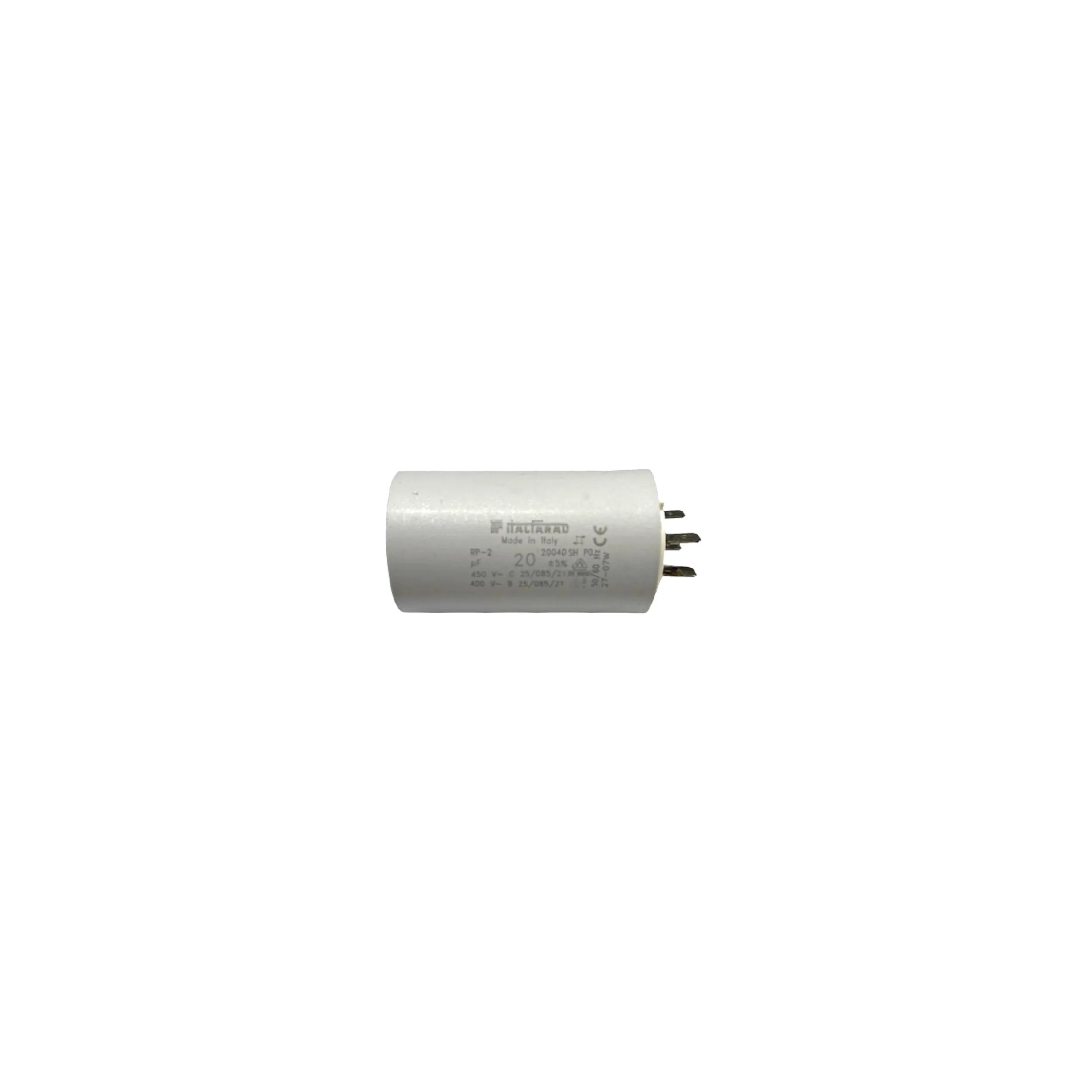 Spare 20µF capacitor with lugs for SFA SANICOMPACT macerator