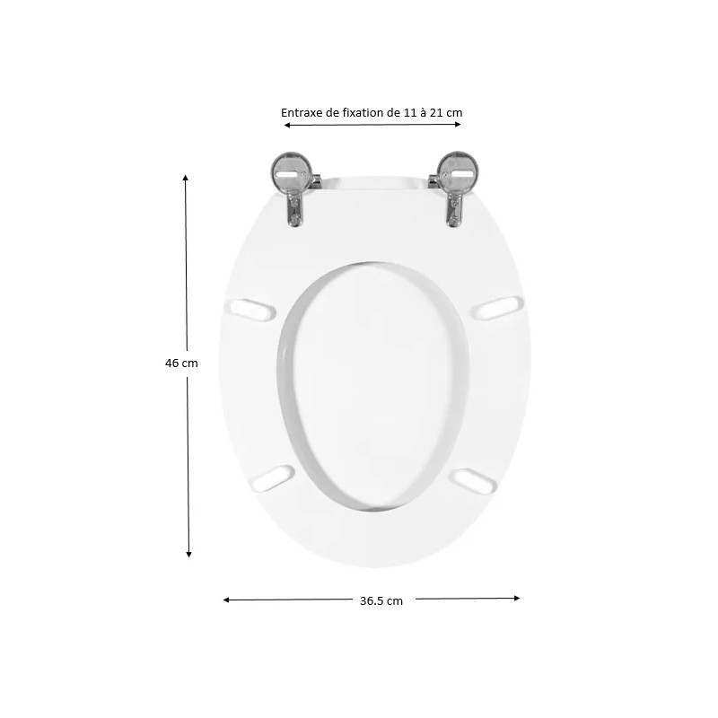 ALLIA toilet seat, Arpège model, Charming