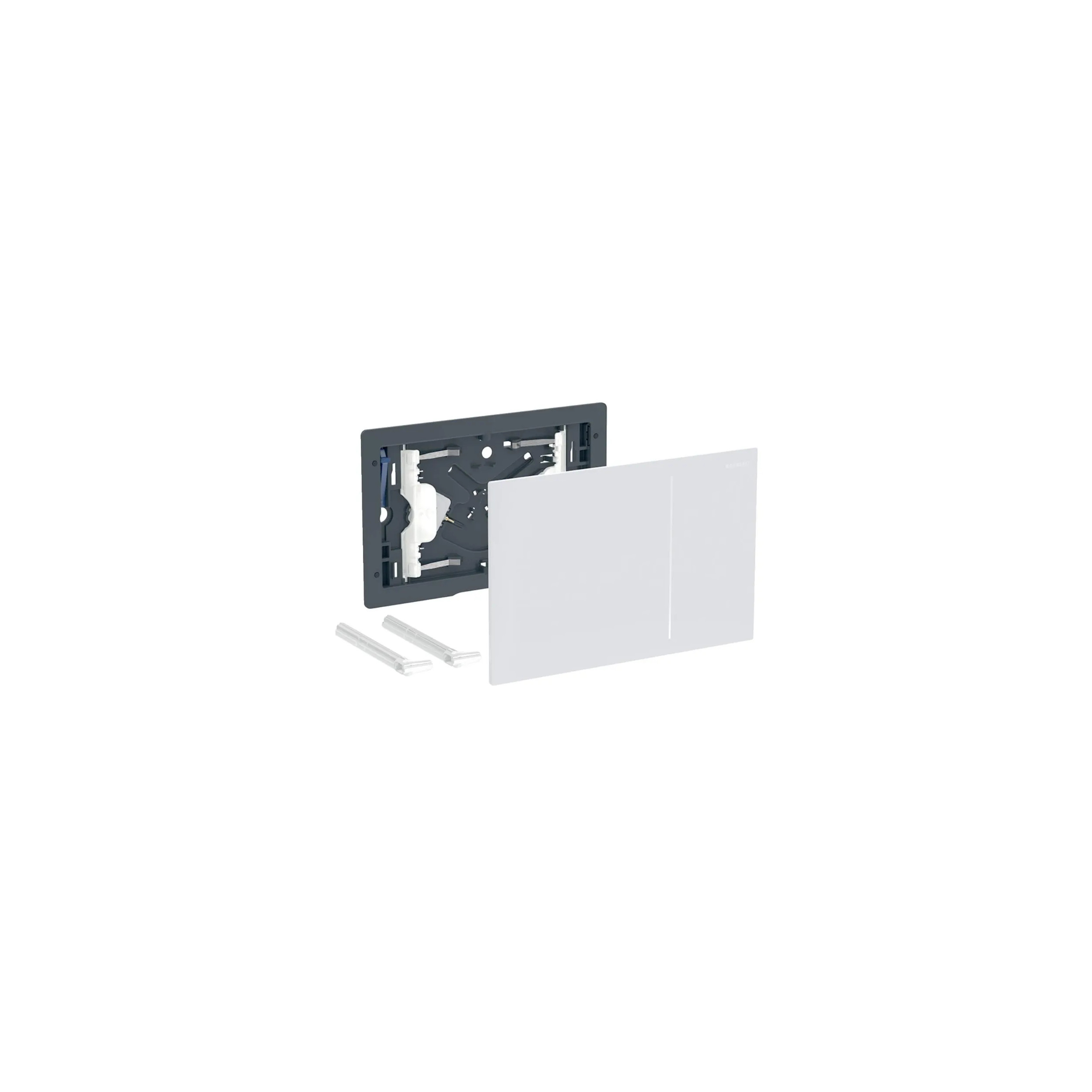 Geberit Sigma 70 concealed WC control panel, two-touch, white