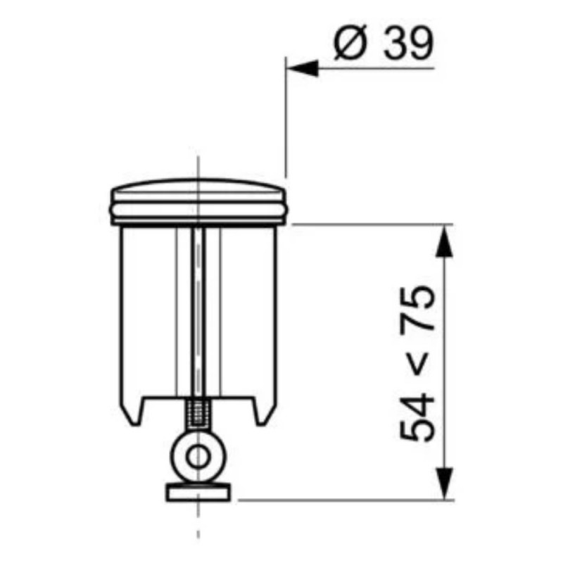 Bathtub drain valve diameter 39 mm, WIRQUIN 39264001