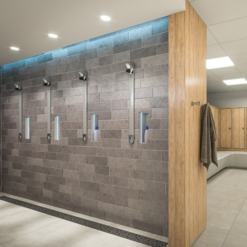 Presto DL400SE satin grey shower set