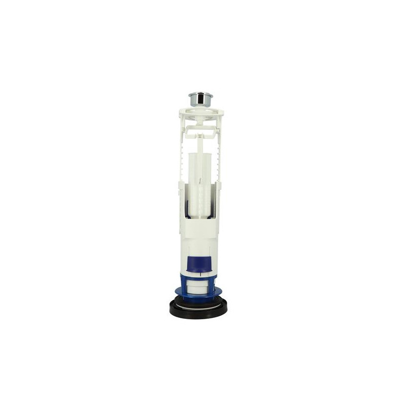 Wassersparender Doppelvolumen-WC-Mechanismus mit Bügel, Bohrung Ø 40 mm.