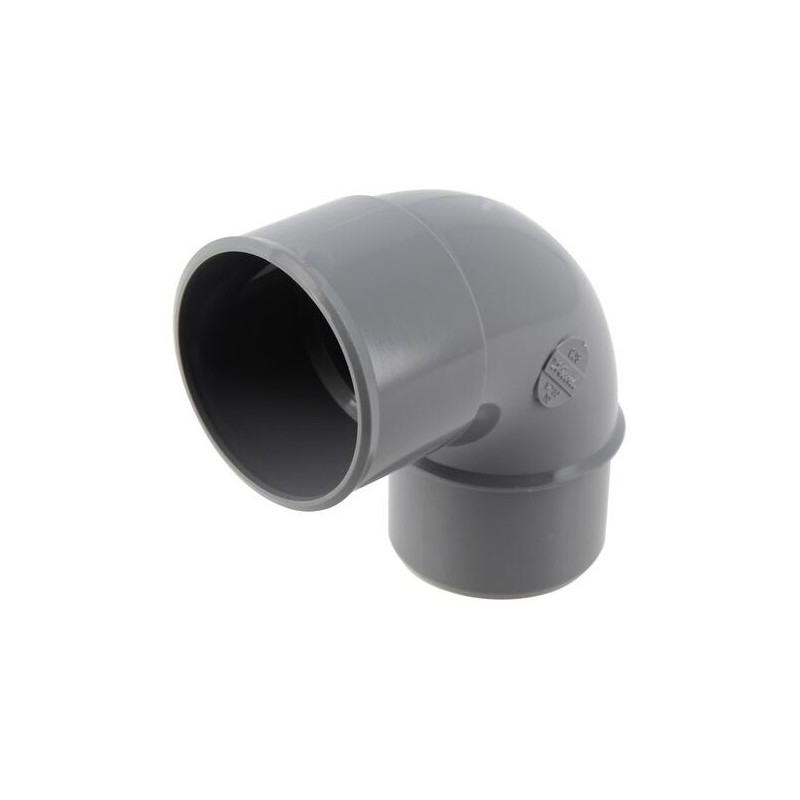 PVC bocht 87 graden30 (90 graden) MF 50