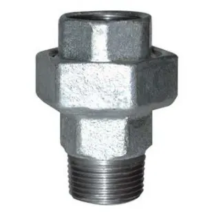 Union GALVA straight conical double female - ESPINOSA