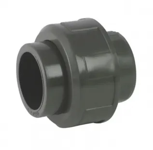 Manicotto di raccordo in 3 pezzi da incollare in PVC a pressione - ESPINOSA